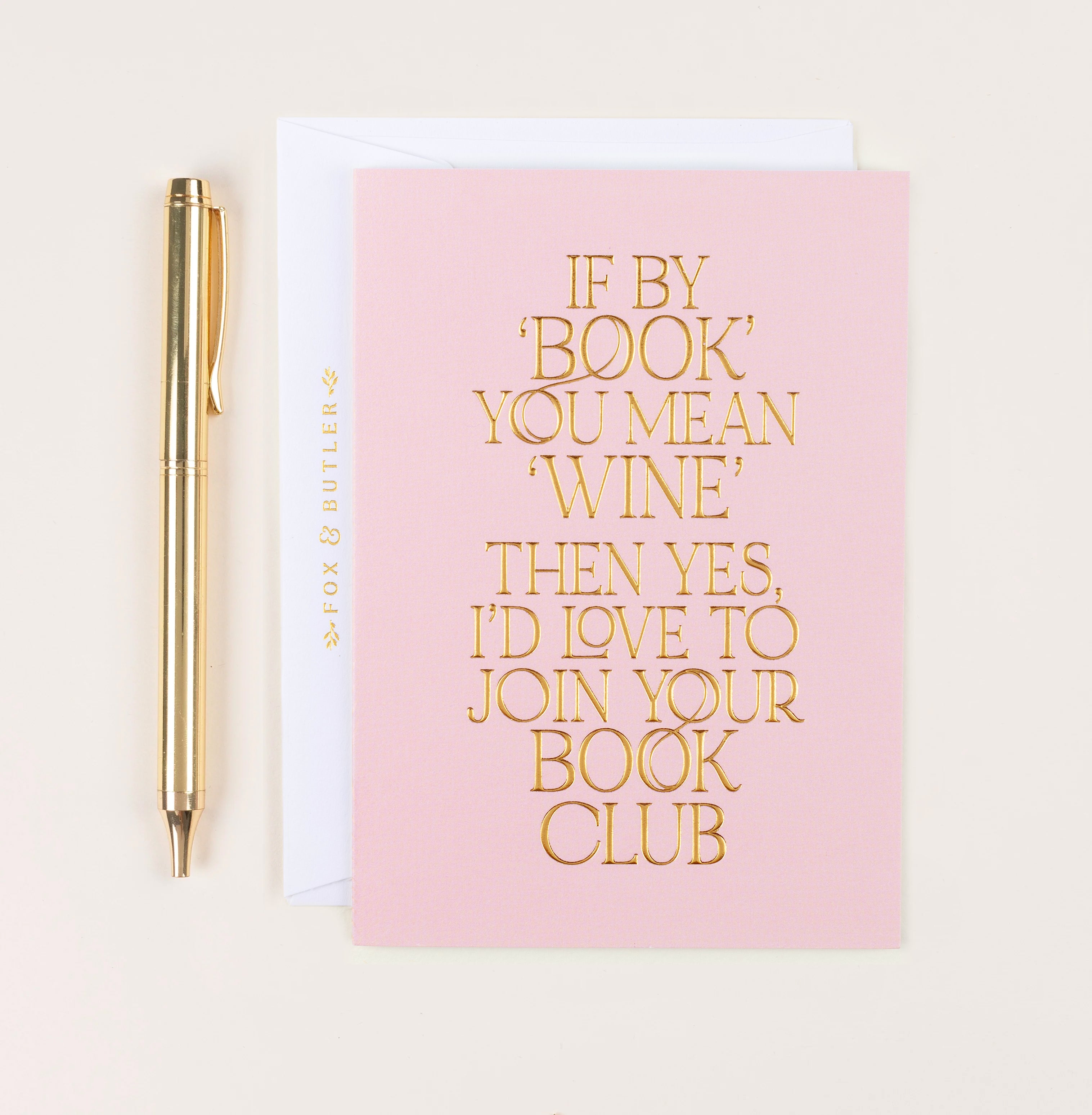 Book Club Card – Fox and Butler