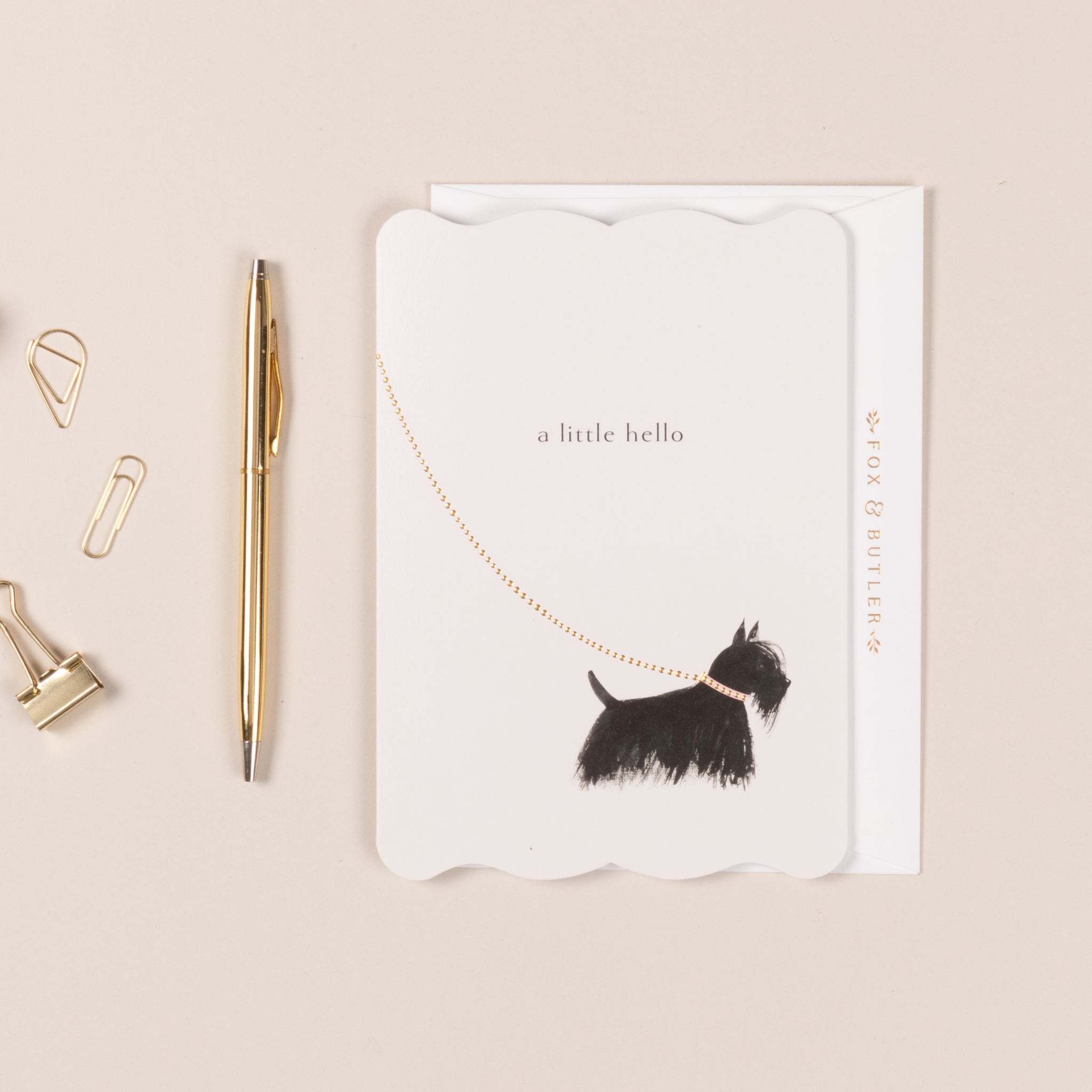 Scotty Dog Card – Fox and Butler