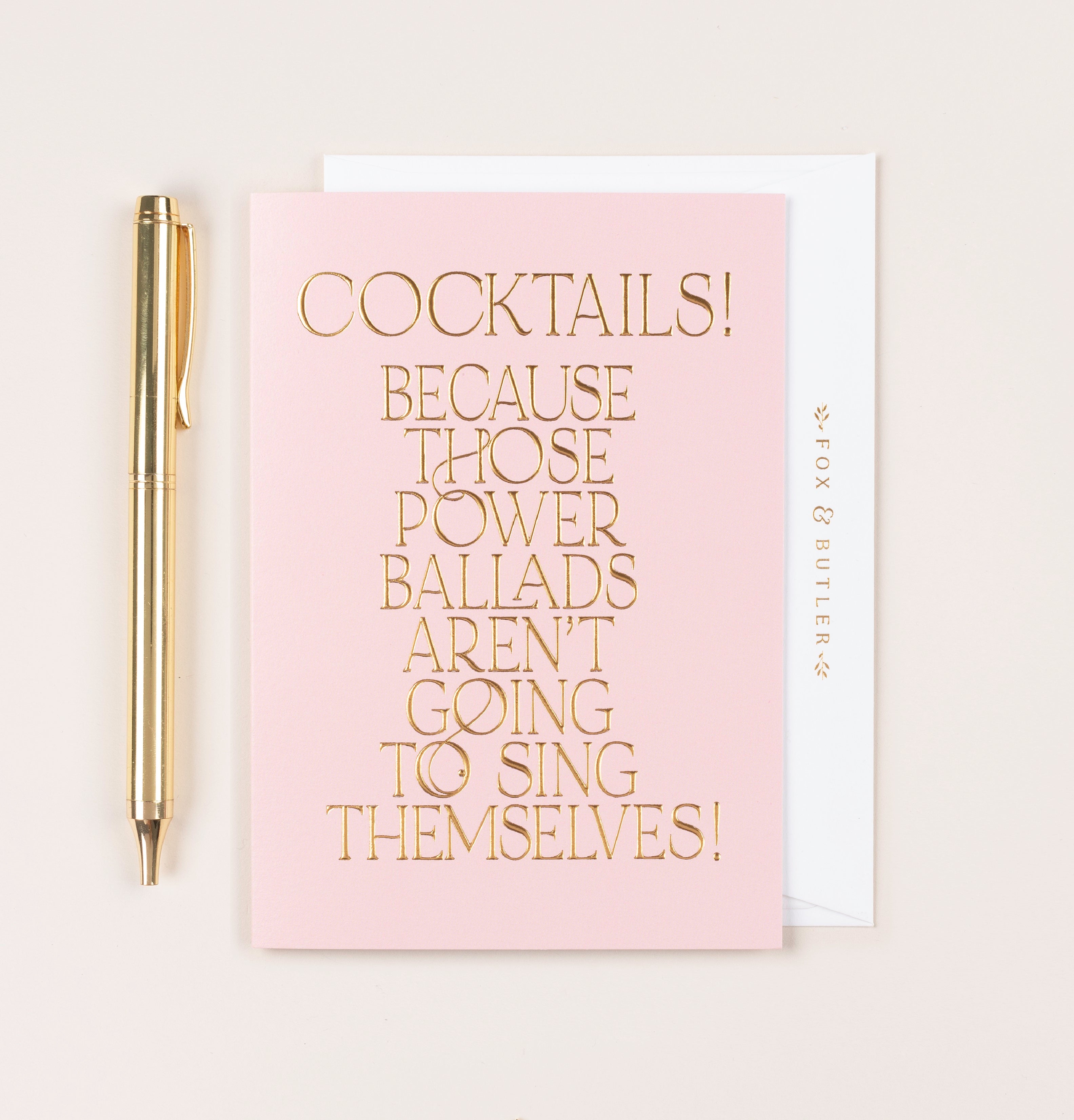 Cocktail Card – Fox and Butler