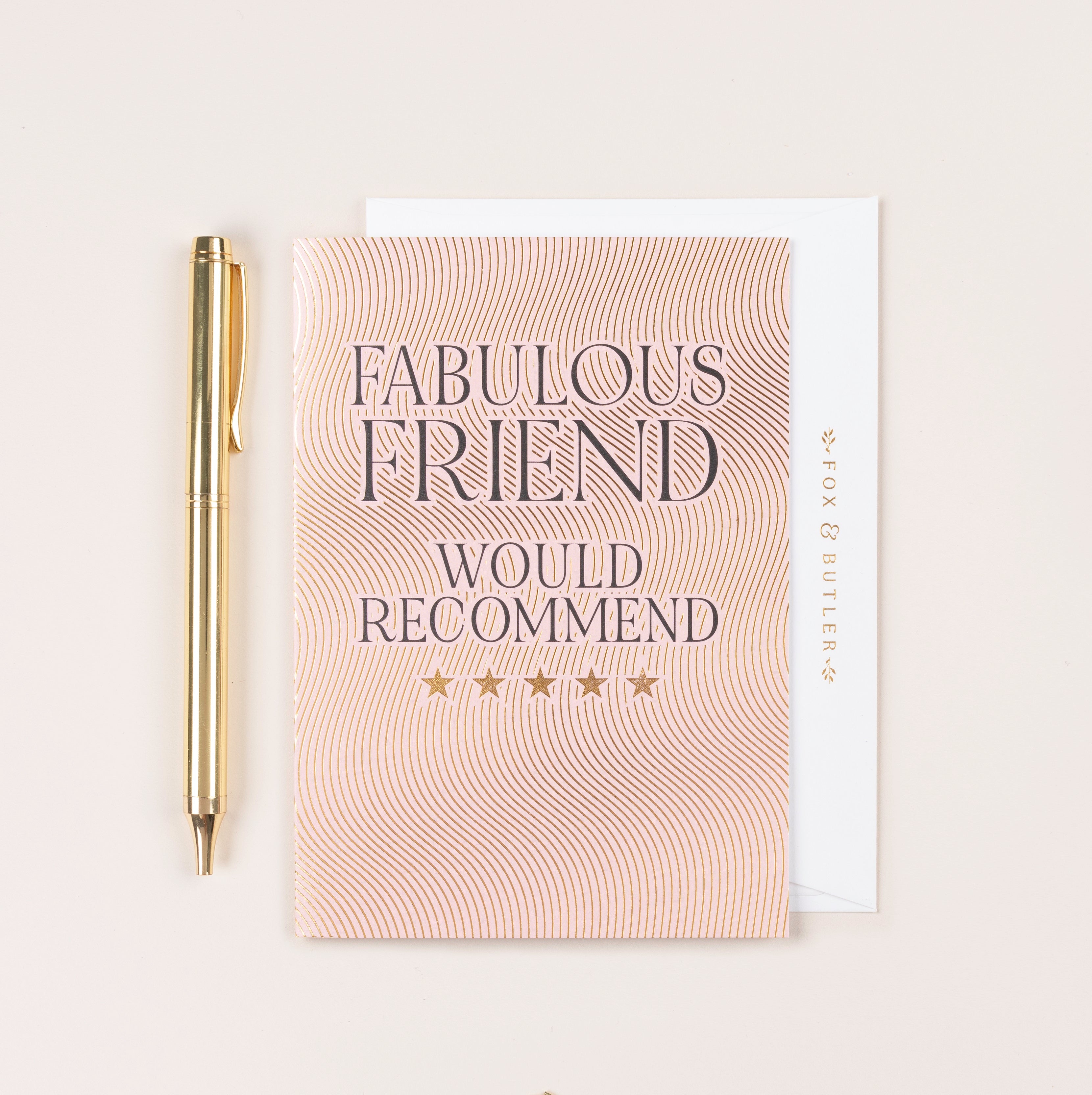 Fabulous Friend Card – Fox and Butler